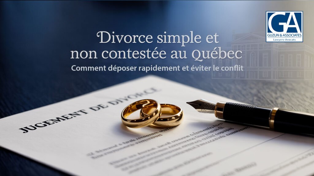 Divorce à l'amiable au Québec | Guide pour un divorce simple et rapide